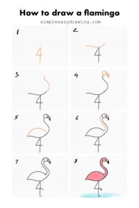 How to Draw a Flamingo Step by Step | Simple Easy Drawing - Simple Easy ...
