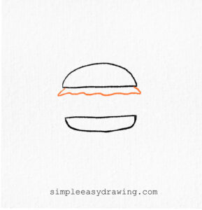 How to draw a hamburger step by step | Simple Easy Drawing - Simple ...