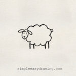 How to Draw a Sheep Step by Step | Simple Easy Drawing