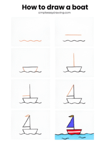 How to Draw a Boat | Simple Easy Drawing